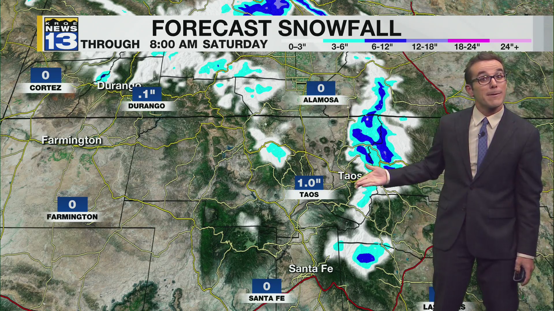 Severe storms & northern mountain snow in New Mexico