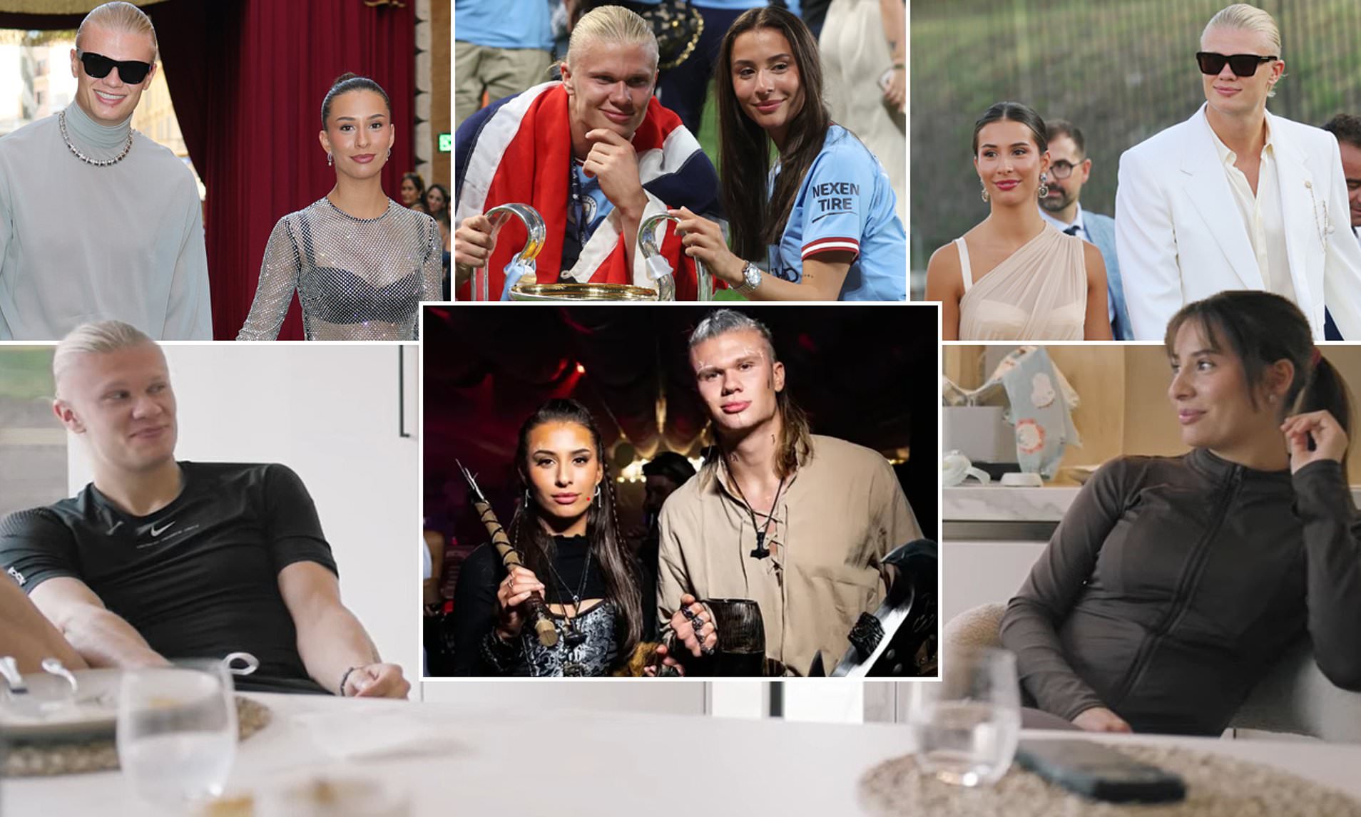 Meet the Haalands! Premier League star Erling and partner Isabel lift ...