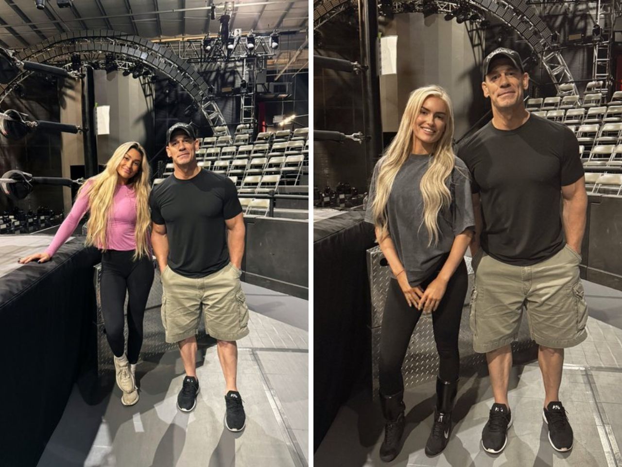 Blake Monroe, Izzi Dame, and Nikkita Lyons meet John Cena at WWE ...
