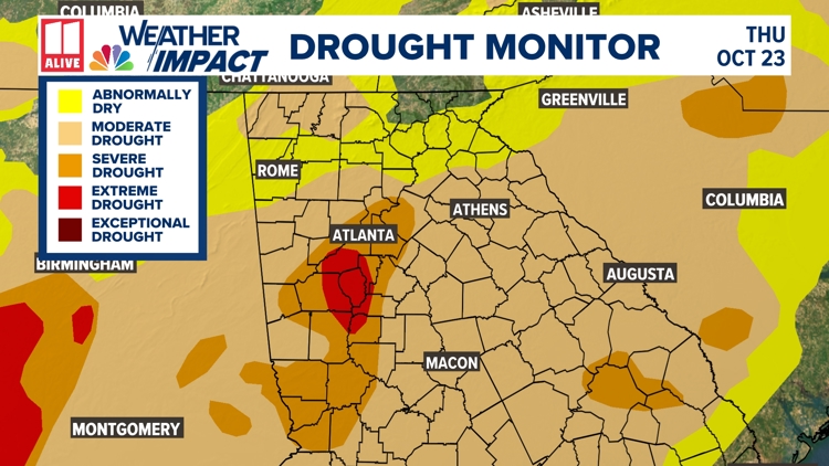 'Extreme Drought' returns to Metro Atlanta for the first time since 2019