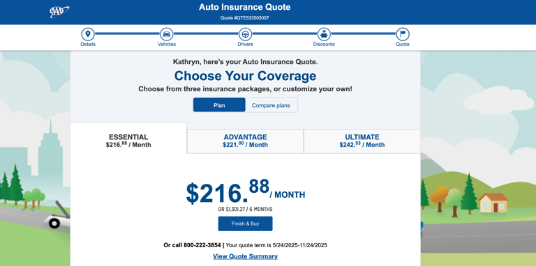AAA vs. Nationwide [2025]: Compare Coverage, Rates