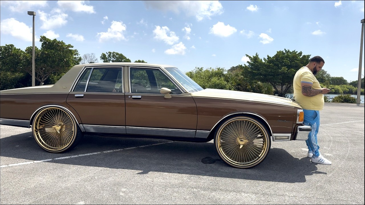 Chungo's first in the world 84 Chevy Caprice box on gold 26" real knock ...