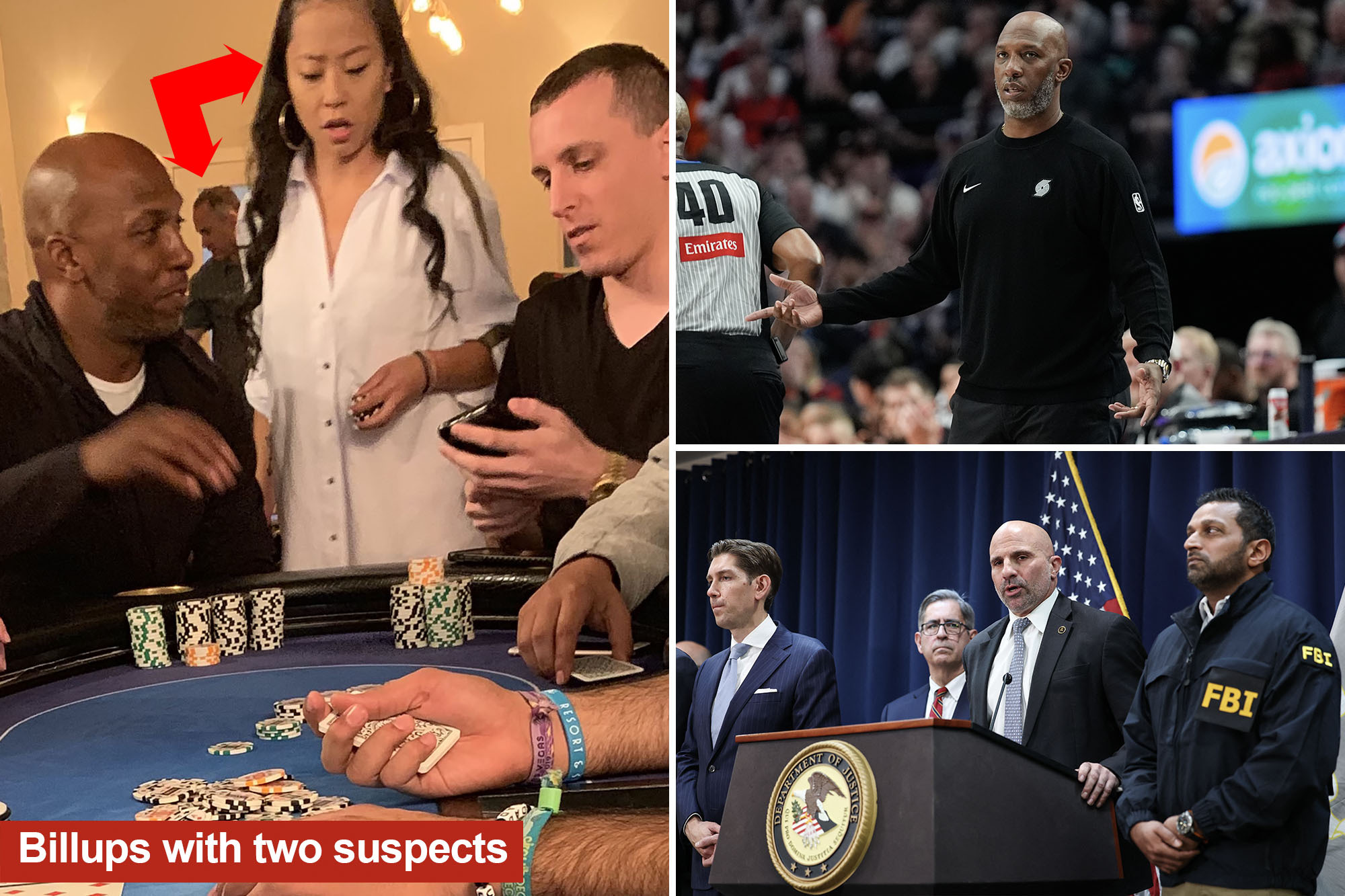 Chauncey Billups seen in 2019 photo playing poker with 2 others in ...