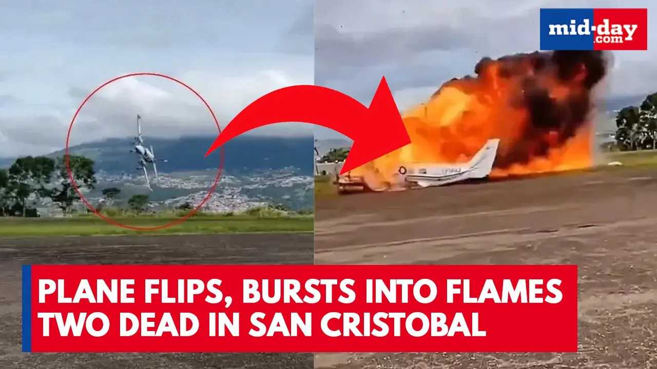 Plane CRASHES at Paramillo Aerodrome: Two Dead as Aircraft Flips ...