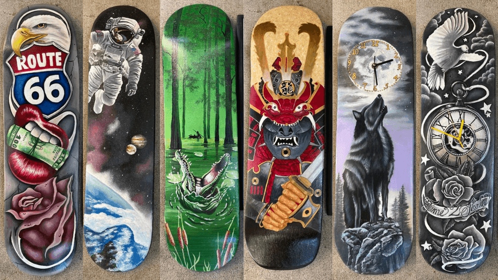 Prisoner skateboard art hits the auction block for a cause with 29 ...