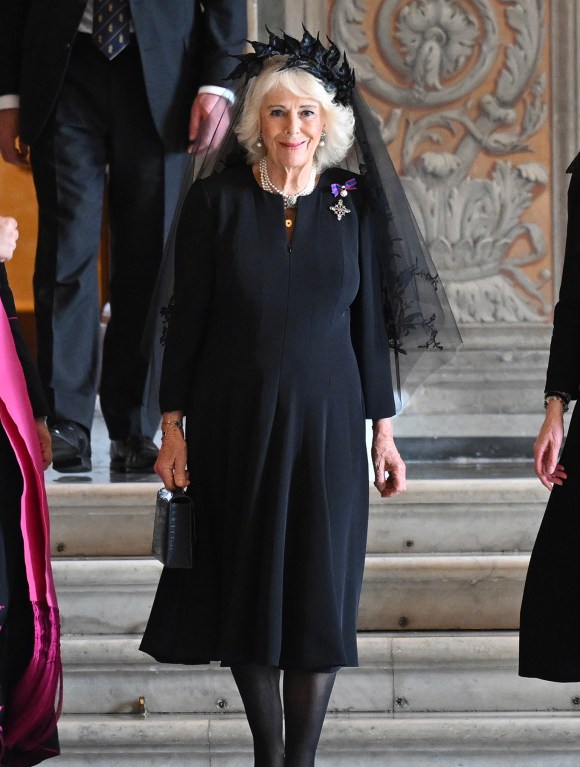 Um, Why Did Queen Camilla Wear a Black Veil to Meet the Pope?