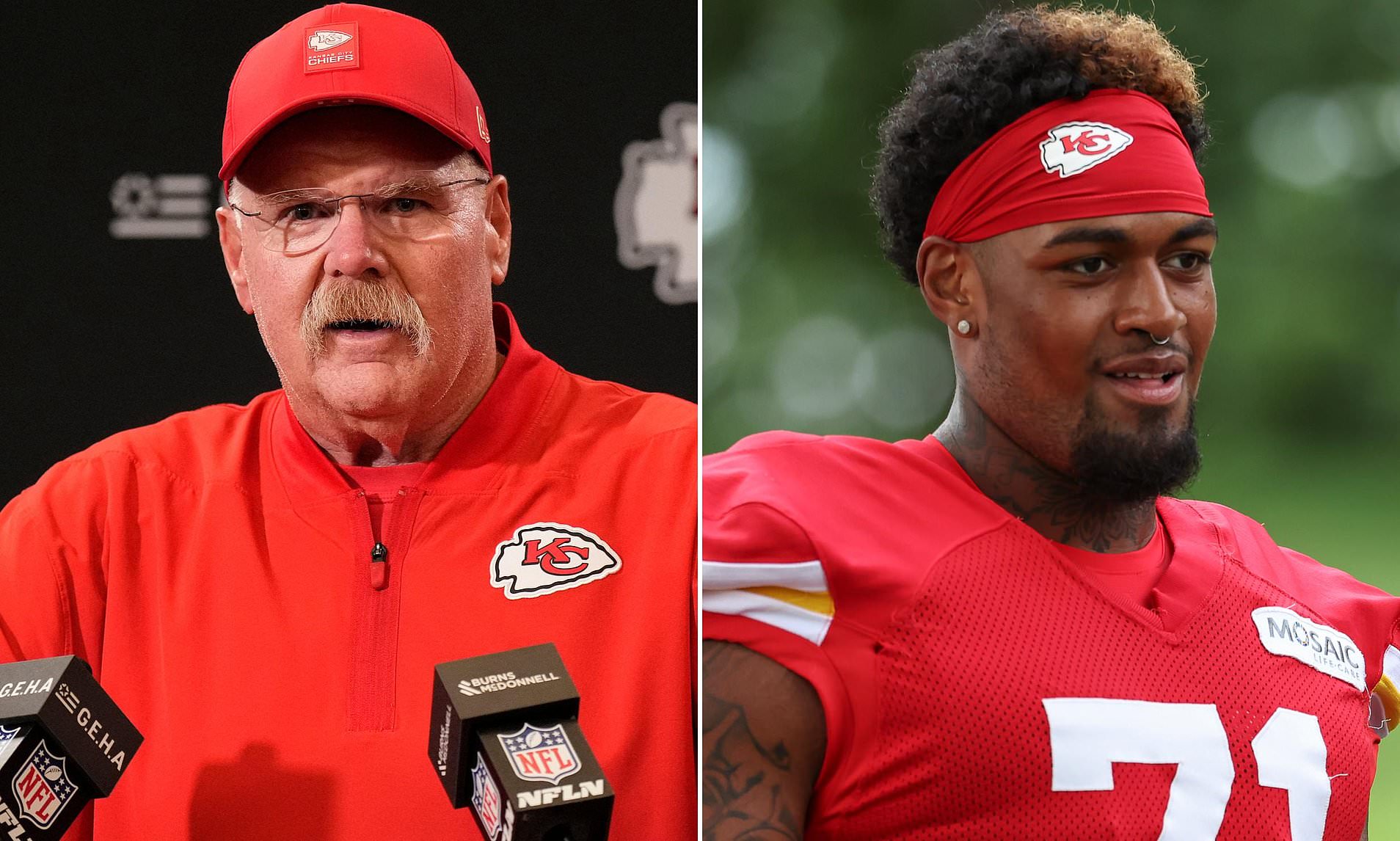 Andy Reid finally reveals reason behind Chiefs rookie Josh Simmons ...