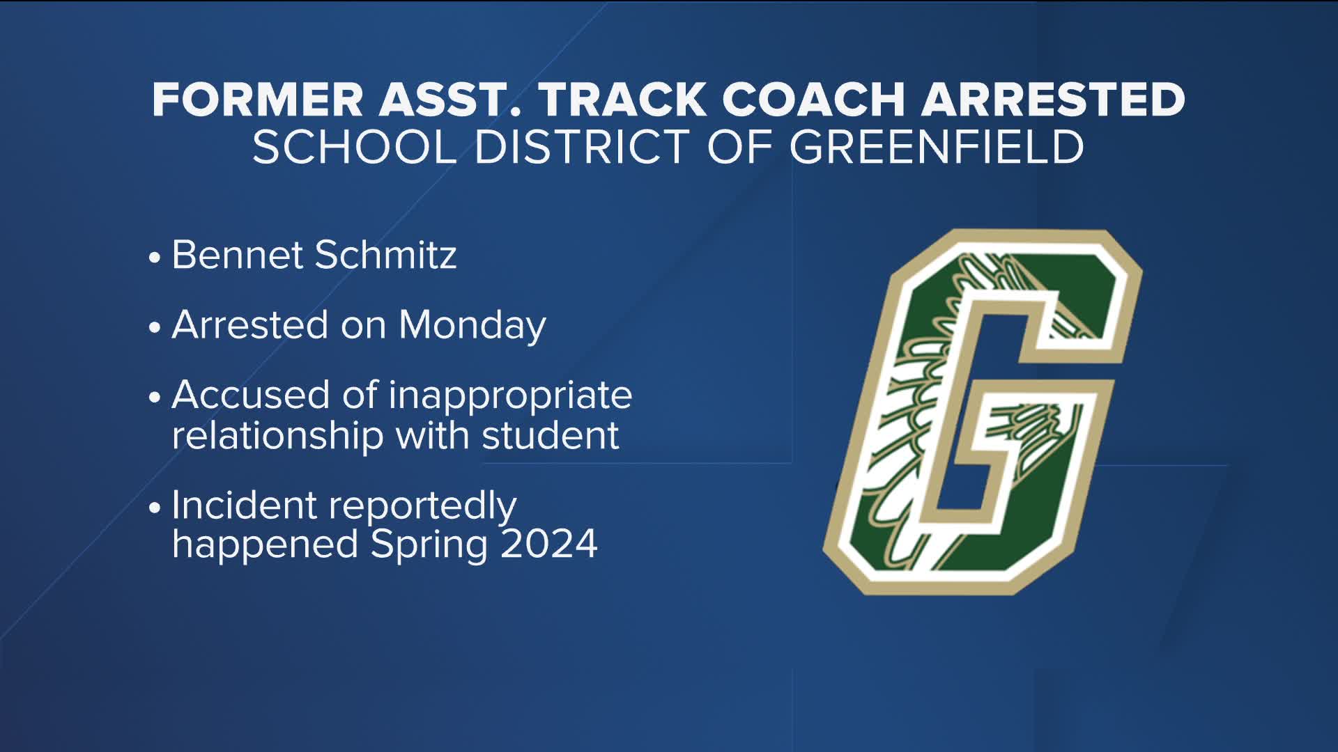 Former Greenfield High School track coach charged over alleged ...