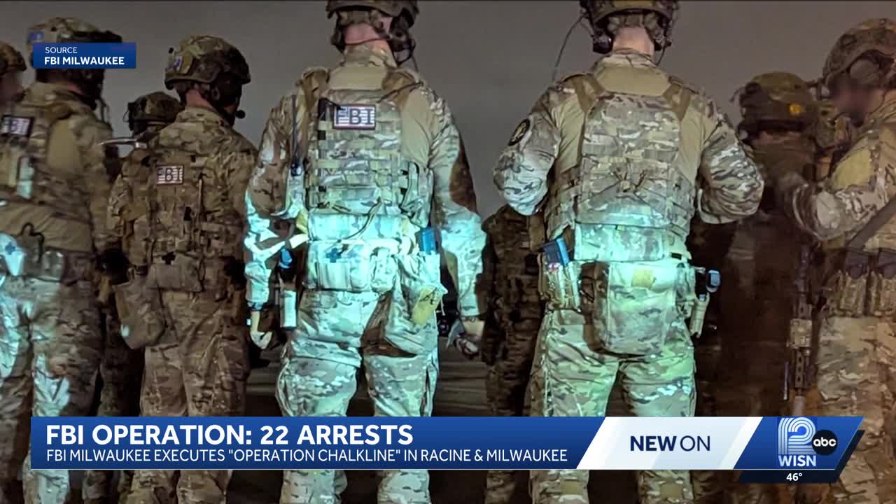 FBI Milwaukee: 22 arrested in 'Operation Chalkline gang takedown'