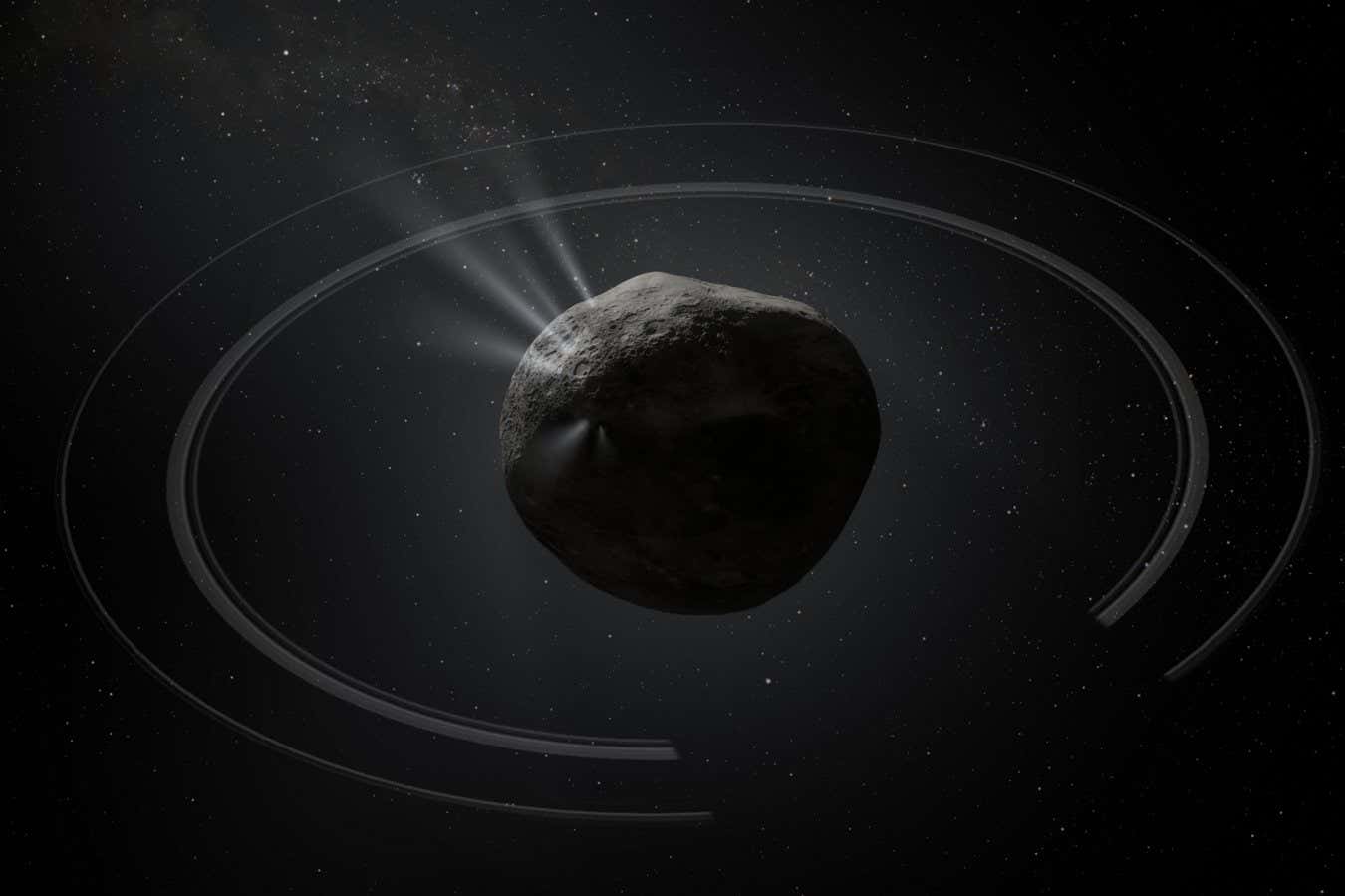 A distant comet is forming new rings while we watch in real time