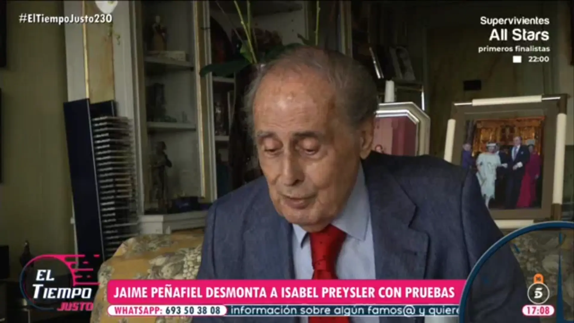 Jaime Peñafiel desmiente a Isabel Preysler: "Ella cuenta su verdad, no ...