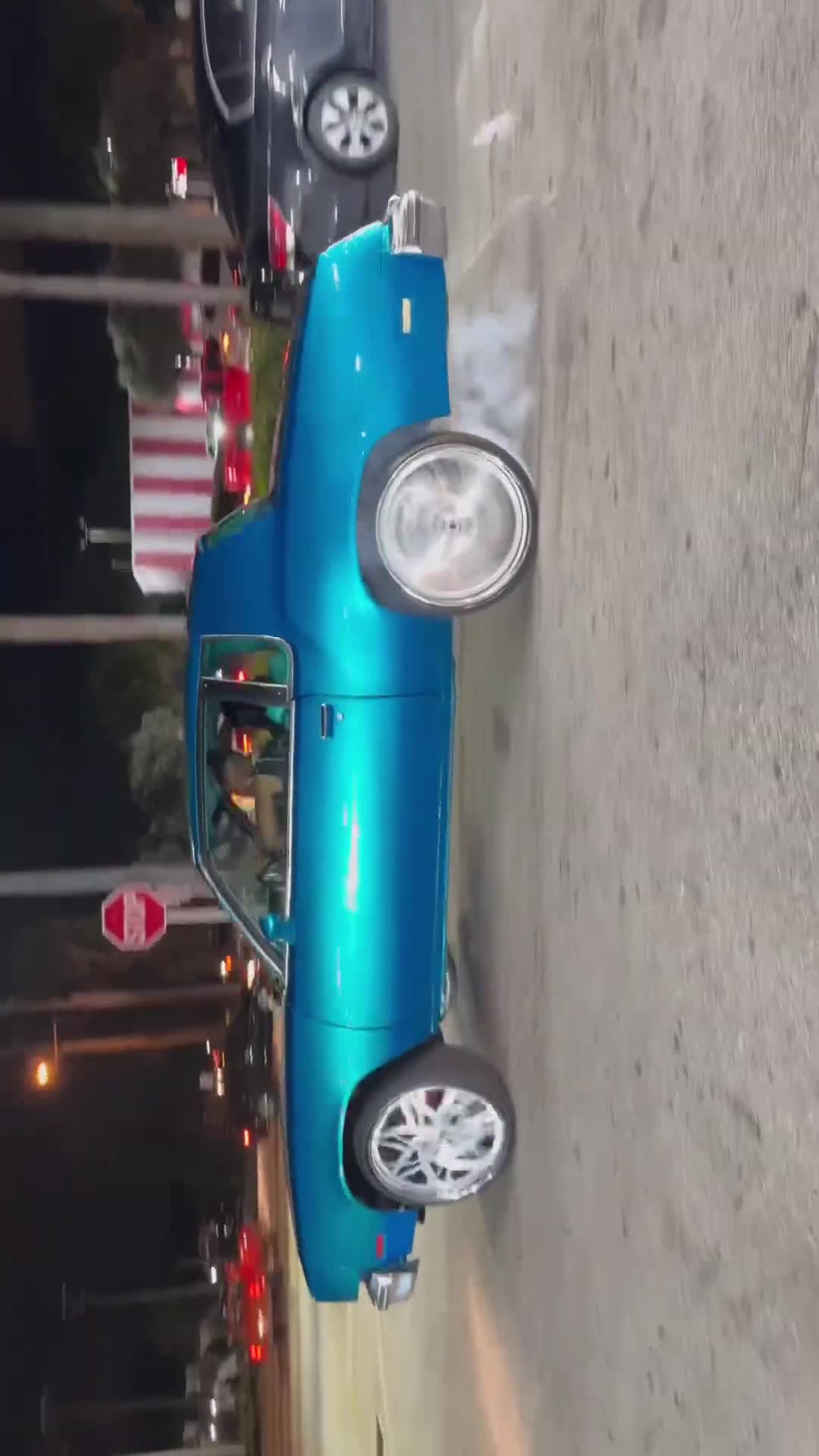 Candy Teal Cutlass on 24’s Burning out