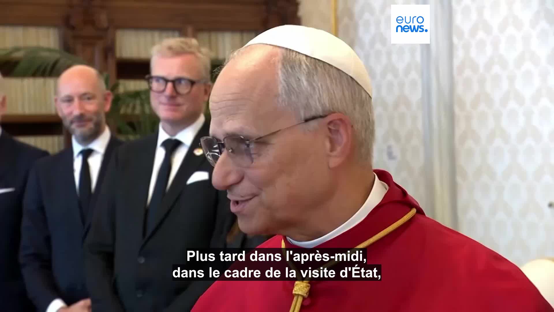 Le roi Charles III rencontre le pape Léon XIV au Vatican lors d'une ...