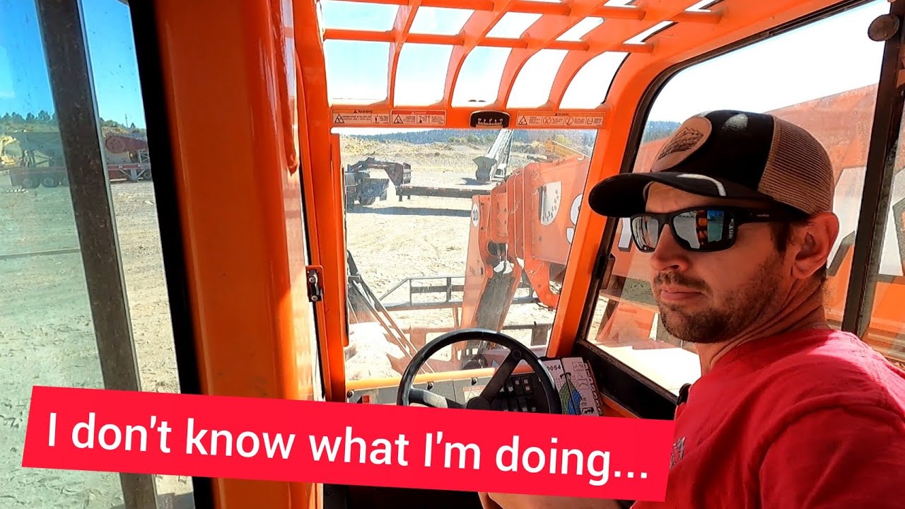 Tow truck driver tries to operate a forklift!