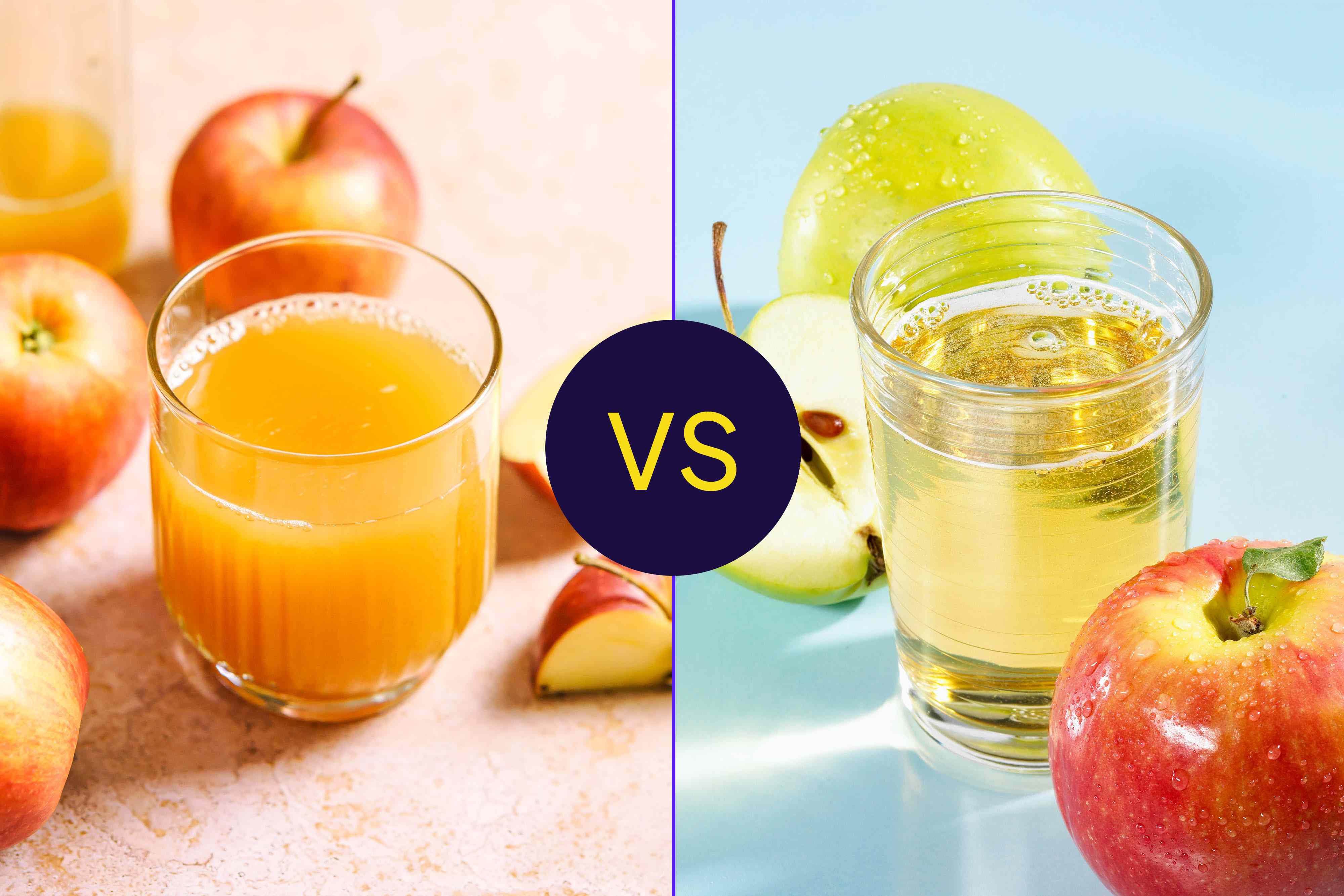 Apple cider vs. apple juice: Which is lower in sugar and calories?