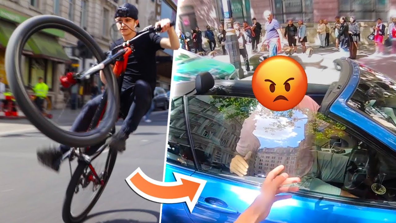 Little Harry swerves police in London in GoPro POV