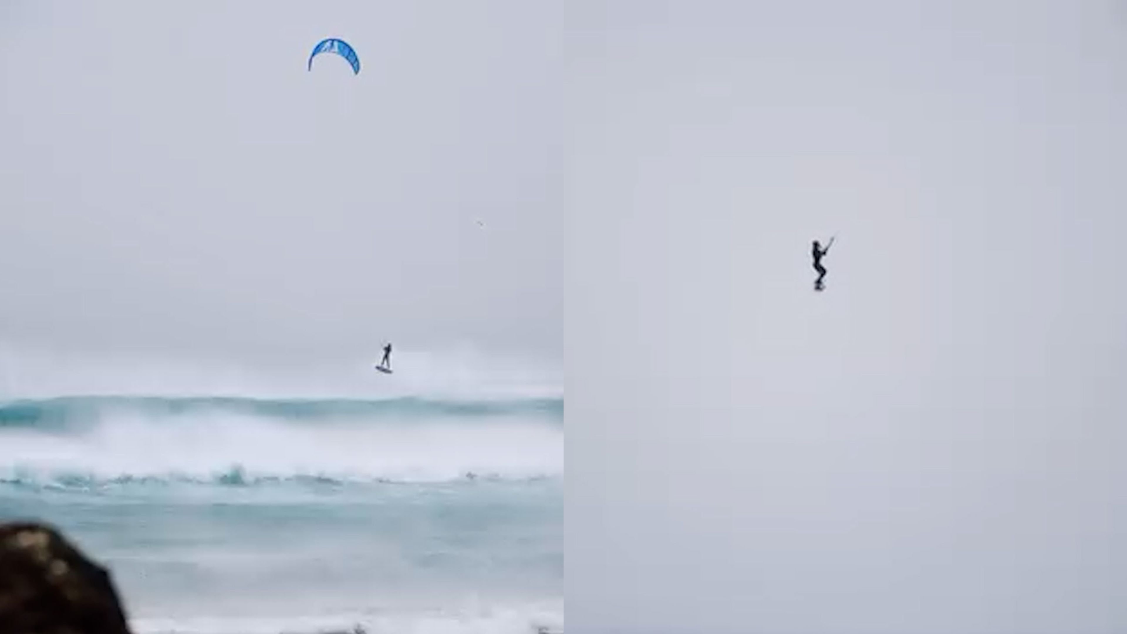 Breathtaking footage captured record-breaking kite surfing jump from ...