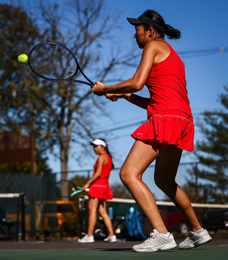 Girls tennis photos: District 11 Class 2A doubles finals, Oct. 9, 2025