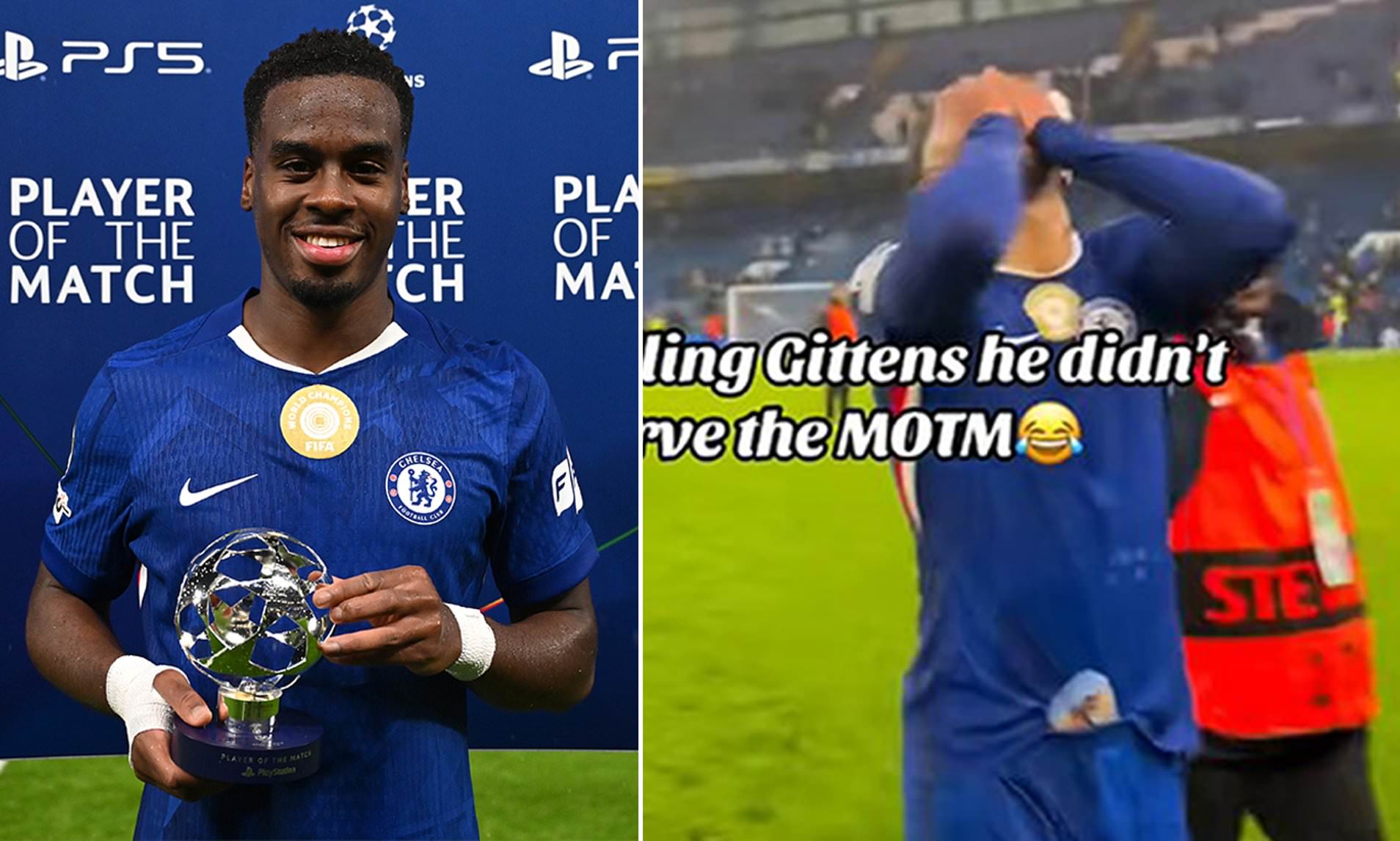 Chelsea star's OWN TEAM-MATE in disbelief he won man-of-the-match award ...