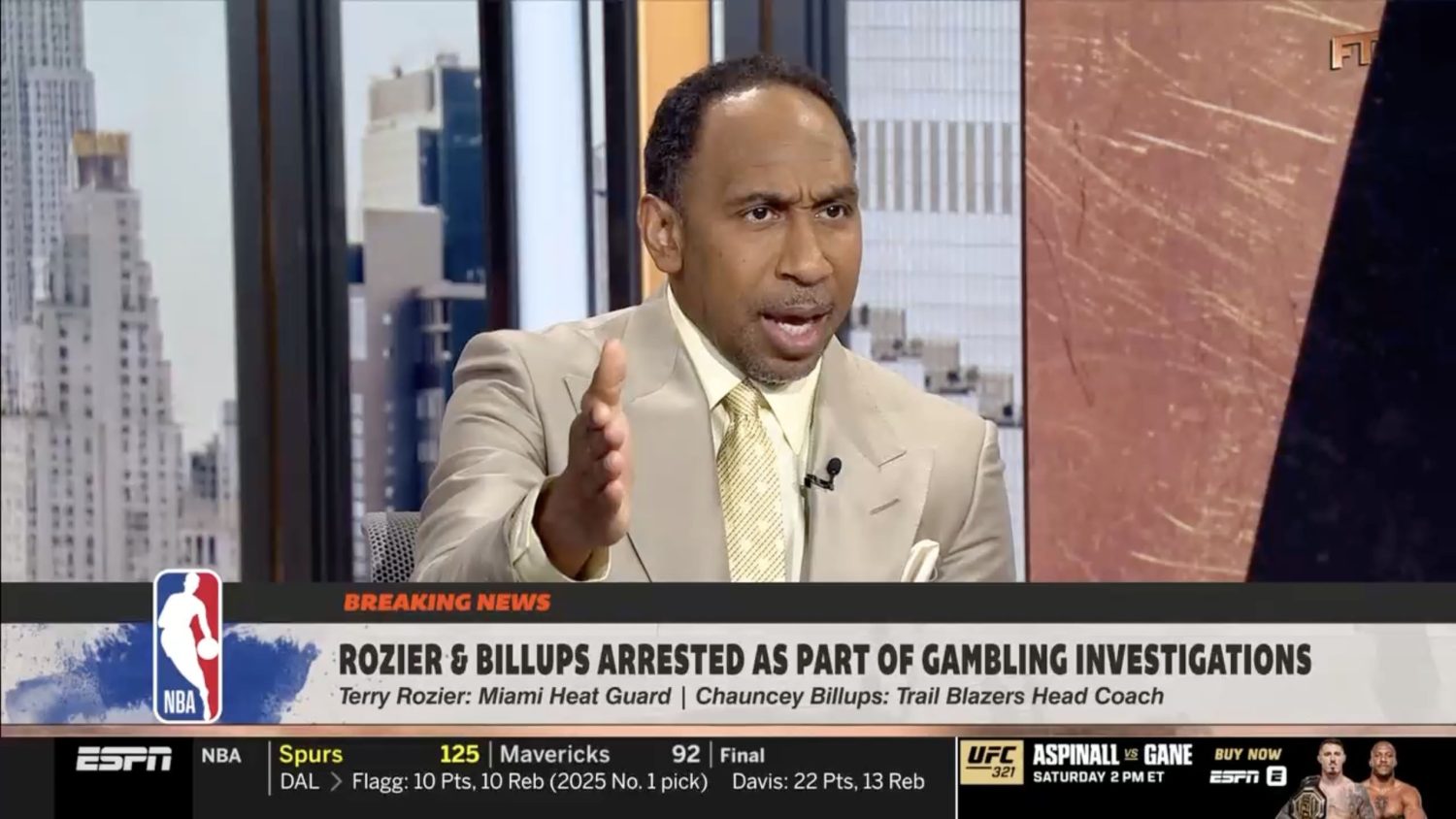 Stephen A. Smith blames Donald Trump for NBA scandal