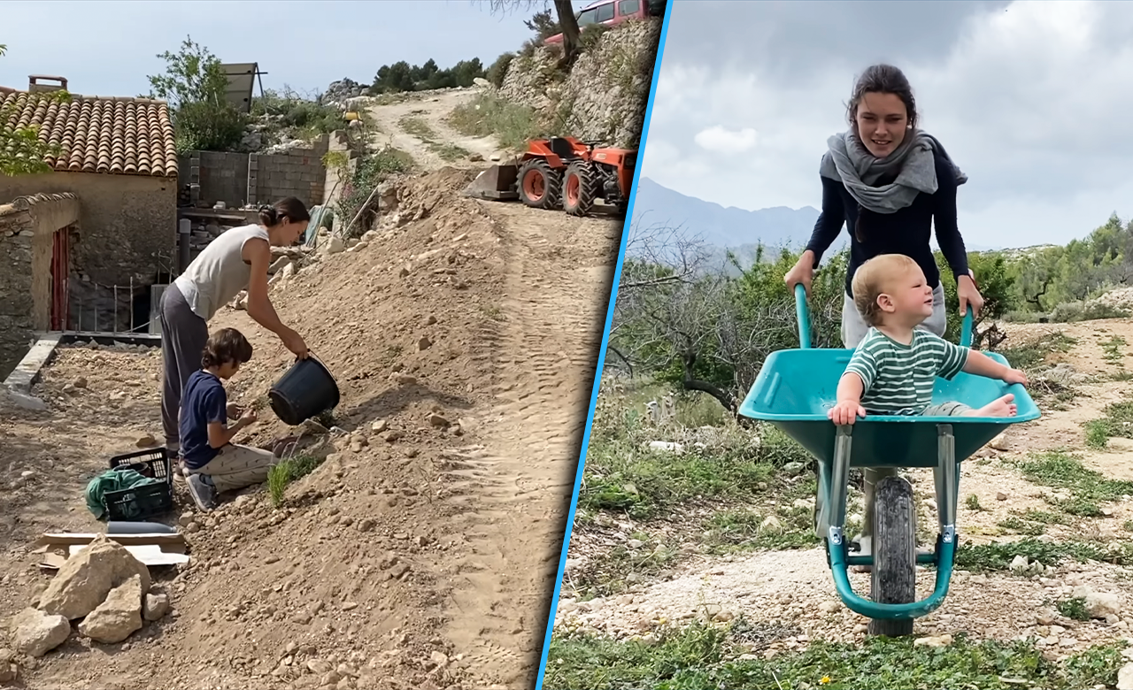 Building our DIY solar system, moving in, and settling into nature