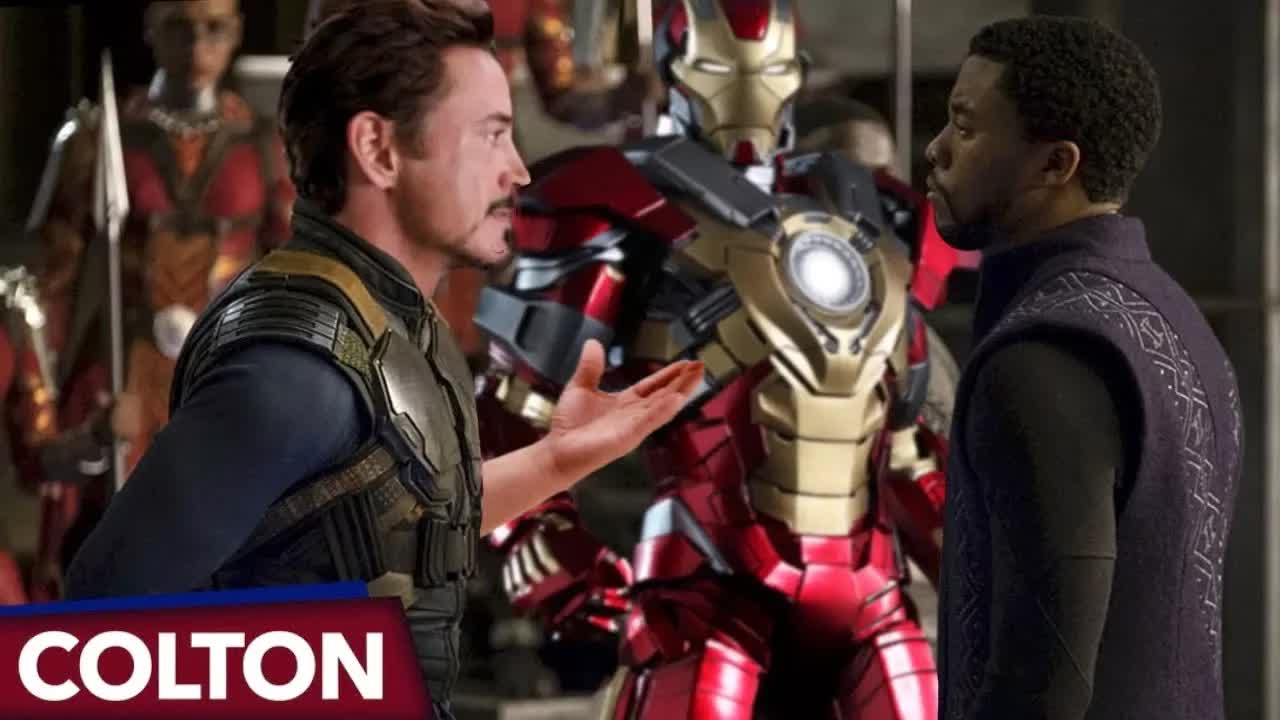 Is Tony's new Iron Man suit made of vibranium in Avengers Infinity War?