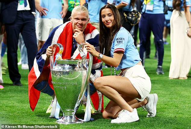 Meet the Haalands! Premier League star Erling and partner Isabel lift ...