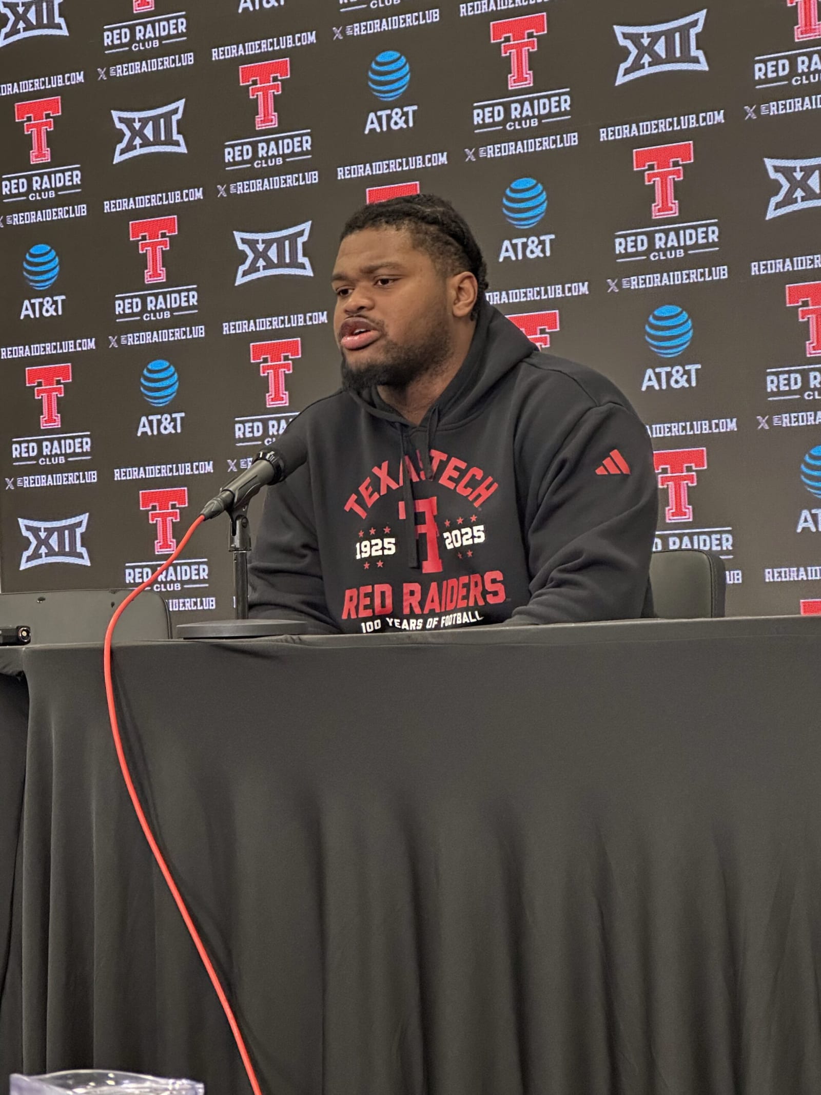 AJ Holmes rises on Texas Tech defensive line