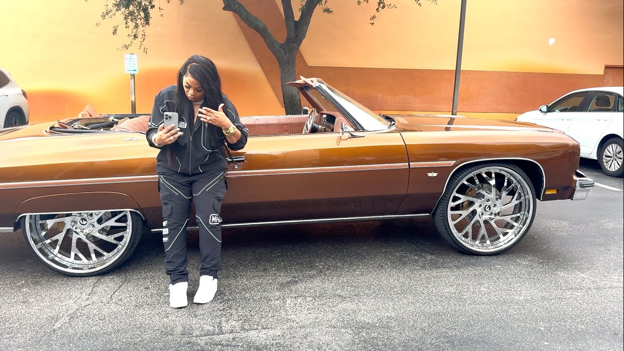 @Tiffaninashtv Taking Bruce Wayne's 75 Chevy Vert on 26's Forgiatos For ...