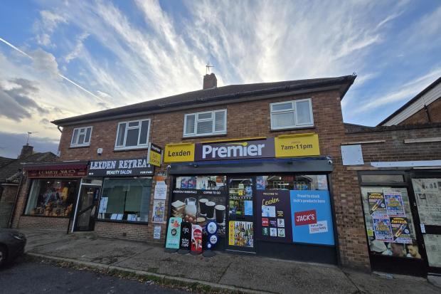 Lexden building home to cluster of shops and flats hits the market