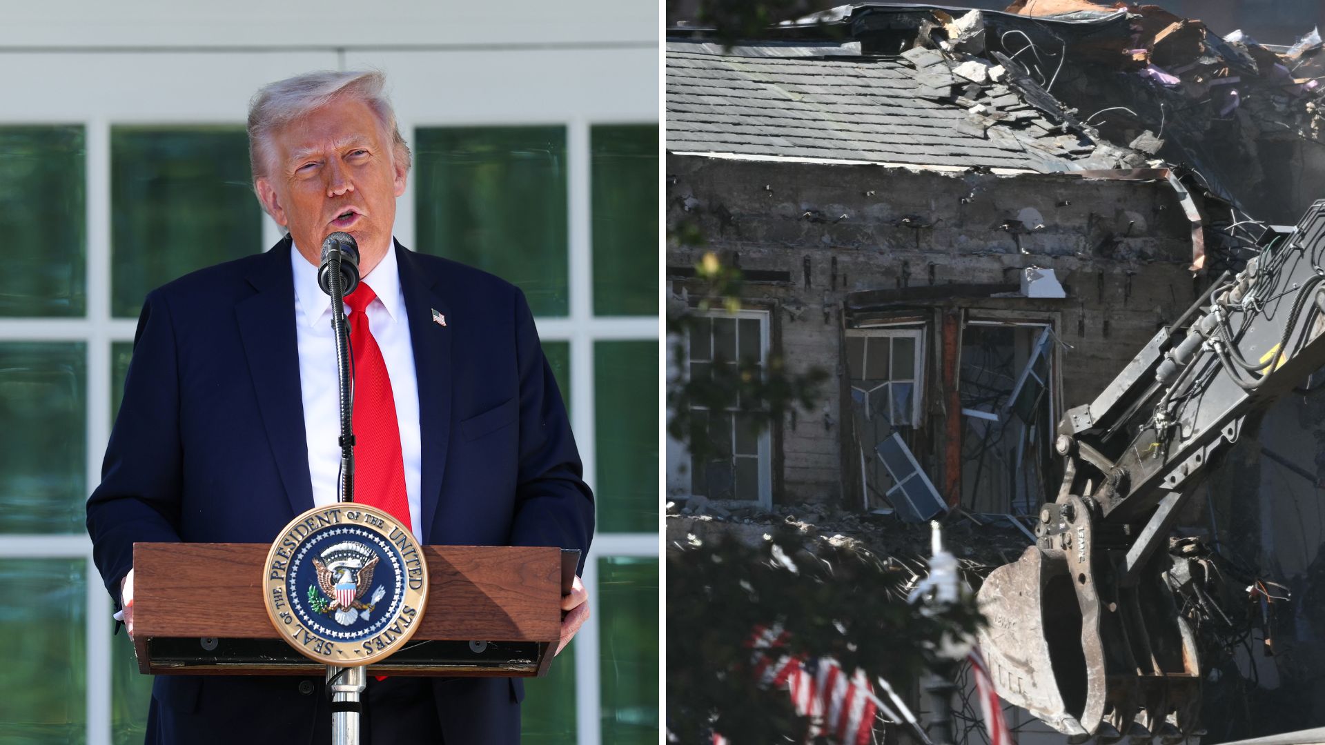 Trump destruye la Casa Blanca (tras prometer que no lo haría)