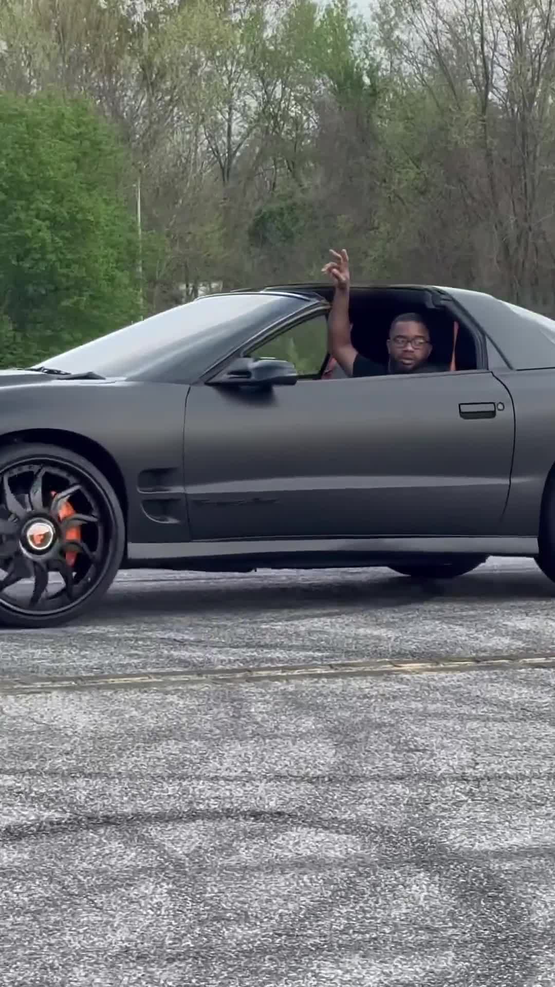 Matte Black Pontiac Trans-Am on 24’s Riding