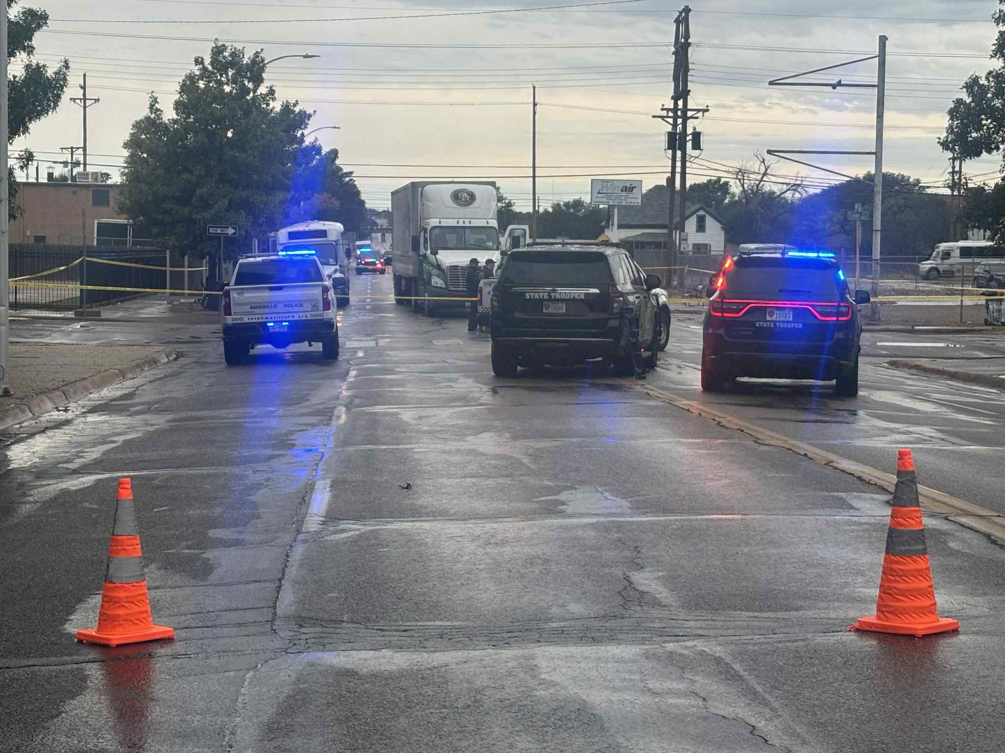 Amarillo police: Person hit by semi at 3rd and Tyler