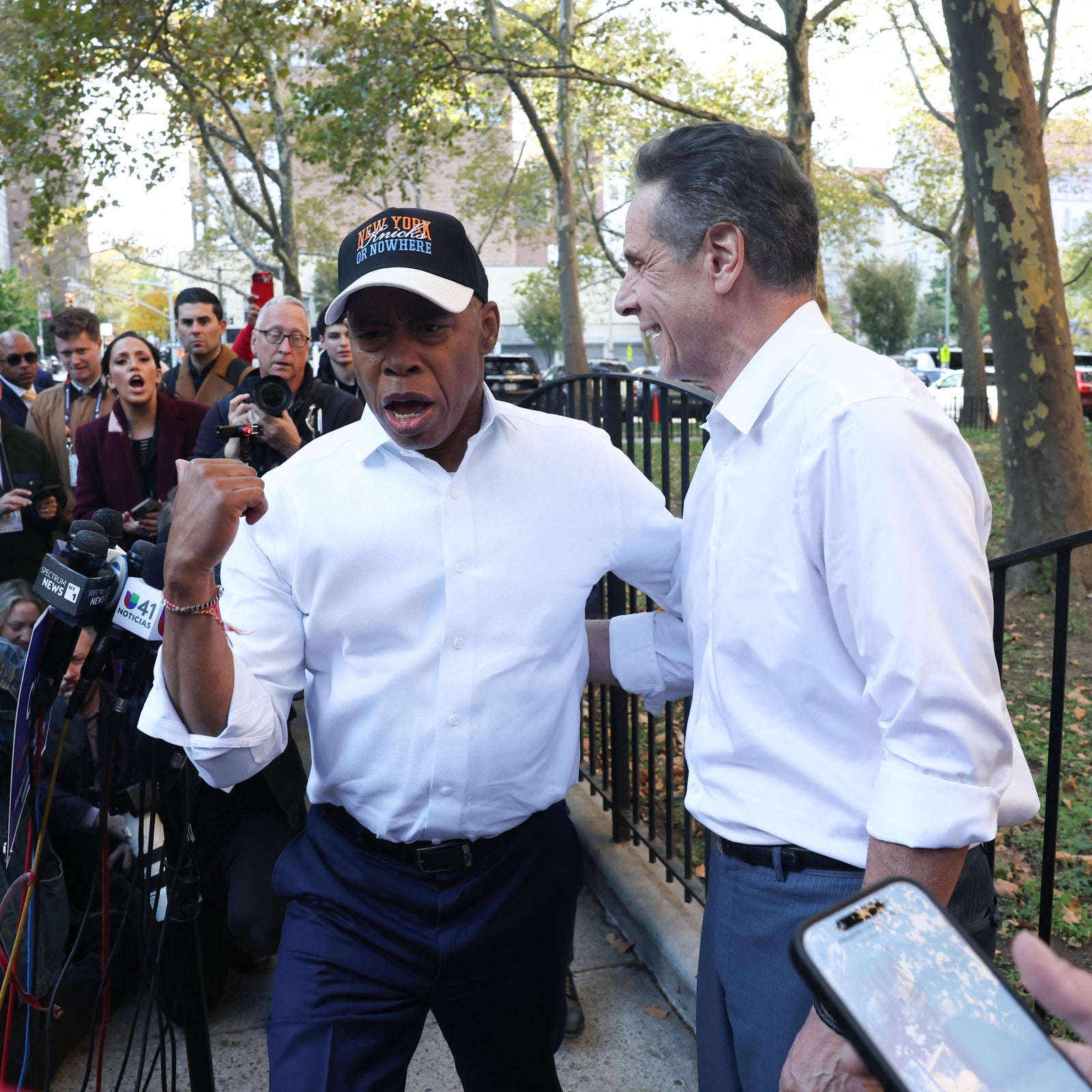 Eric Adams endorses Andrew Cuomo in NYC mayor's race