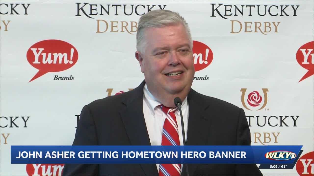 'Voice of the Kentucky Derby': John Asher receives Hometown Hero banner ...