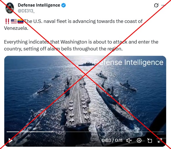 AI-generated clip of American naval fleet in Venezuela spreads online