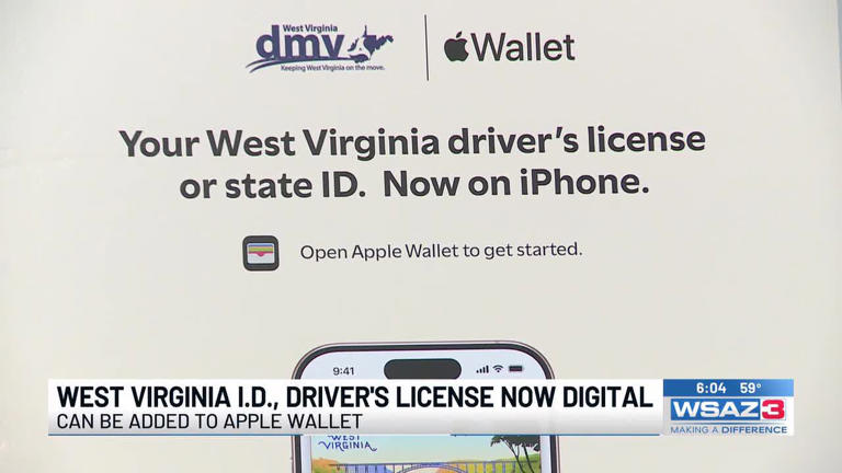 West Virginia IDs can now be added to Apple Wallet