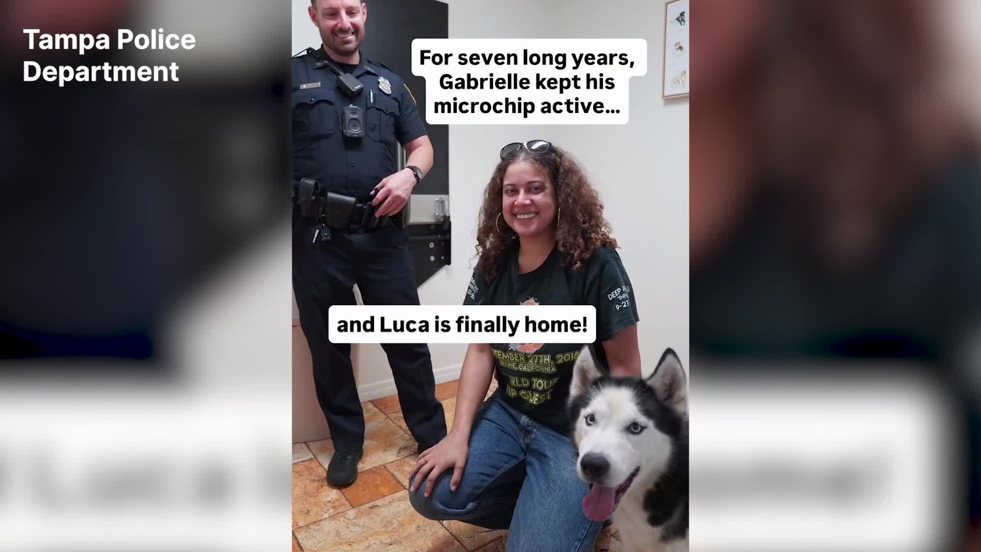 Lost dog reunited with owner 7 years after he went missing: TPD