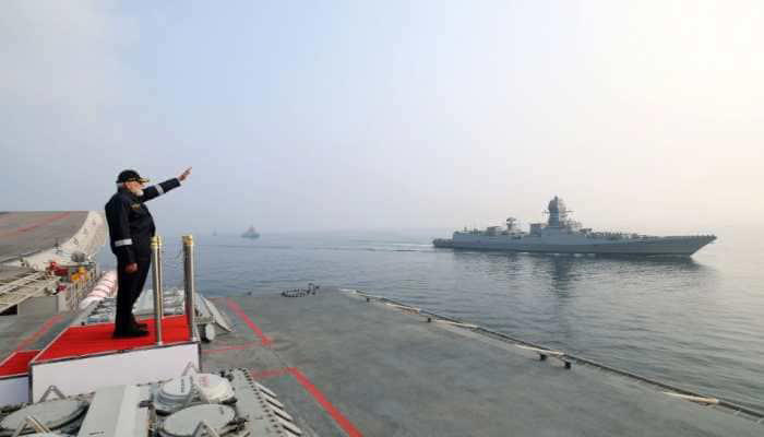 Where PM Modi Stood On INS Vikrant – Hidden Beneath His Feet, A Missile ...