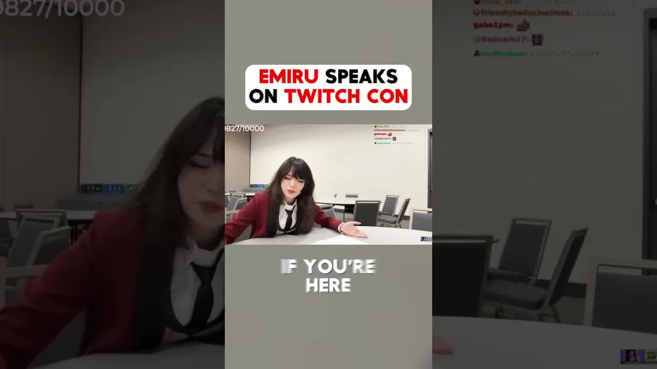 Emiru speaks on Twitch Con #Twitchcon #twitch #emiru