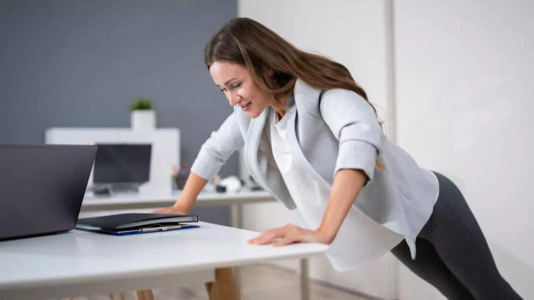 Easy office workouts: 5 sneaky exercises you can do at your desk
