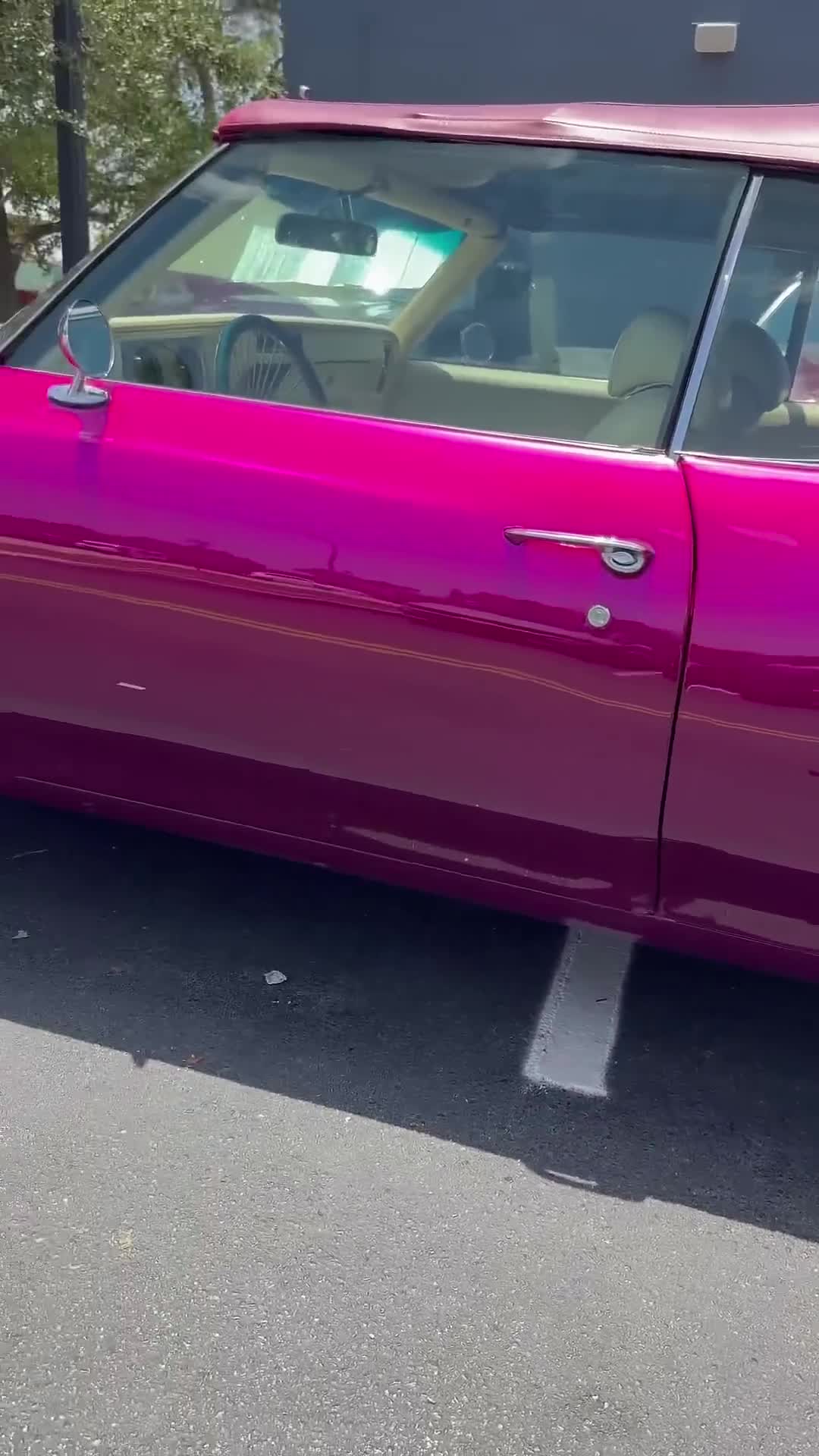 Candy pink Oldsmobile Cutlass vert on gold 24’s Daytons