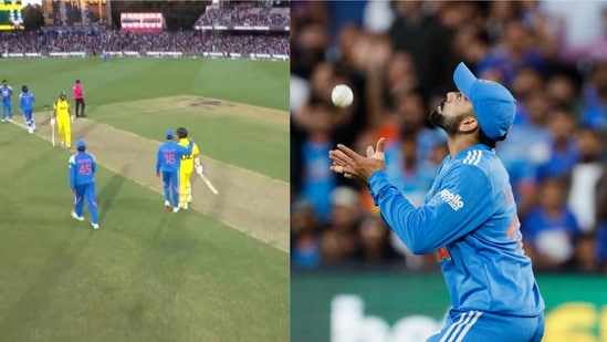 Virat Kohli puts his arm around Travis Head, has a word, he gets out ...