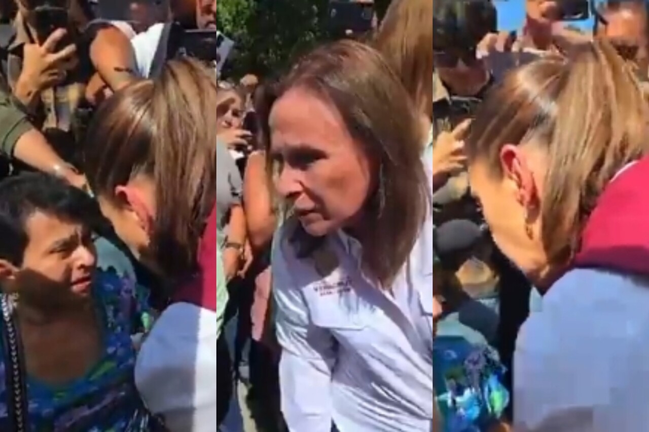 Ante Sheinbaum en Veracruz, mujer señala a Nahle por prometer ayuda y ...