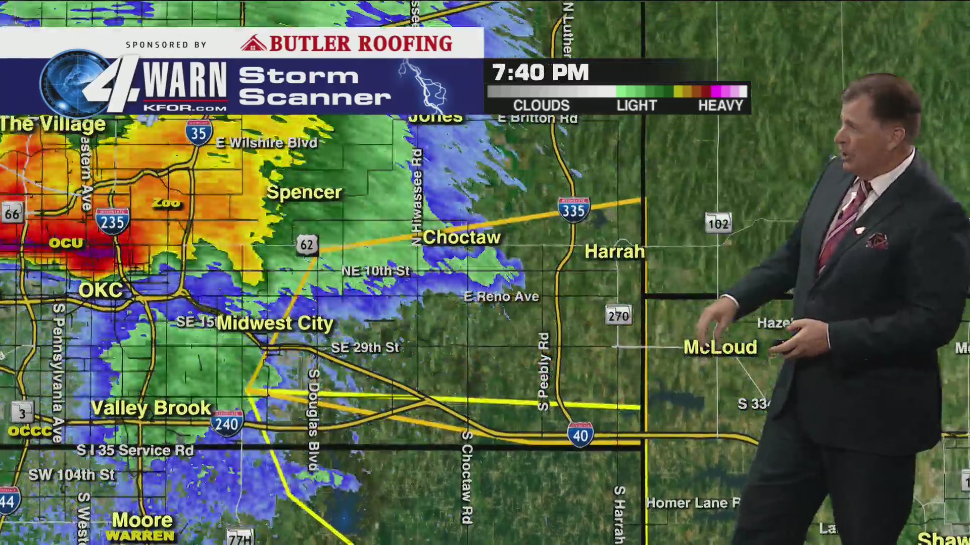 Big Time HailStorm across OKC Thursday evening. October 23, 2025