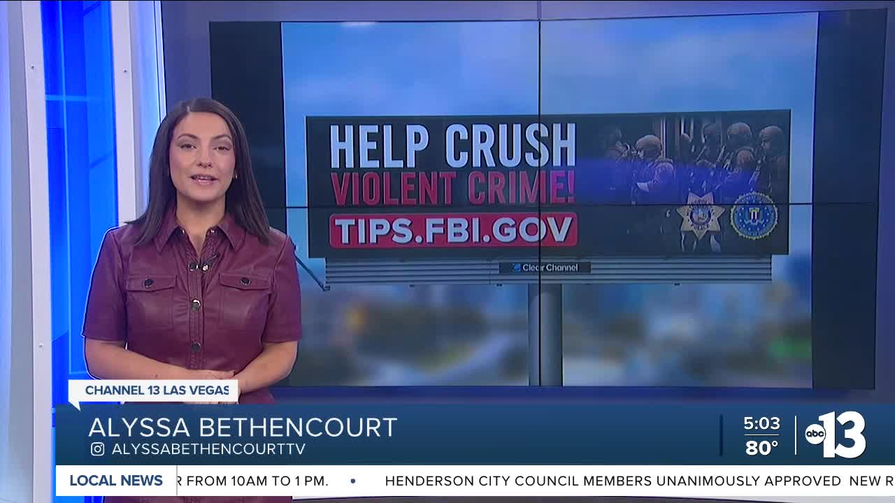 FBI, LVMPD Launch Billboard Campaign Urging Public To Help 'Crush ...
