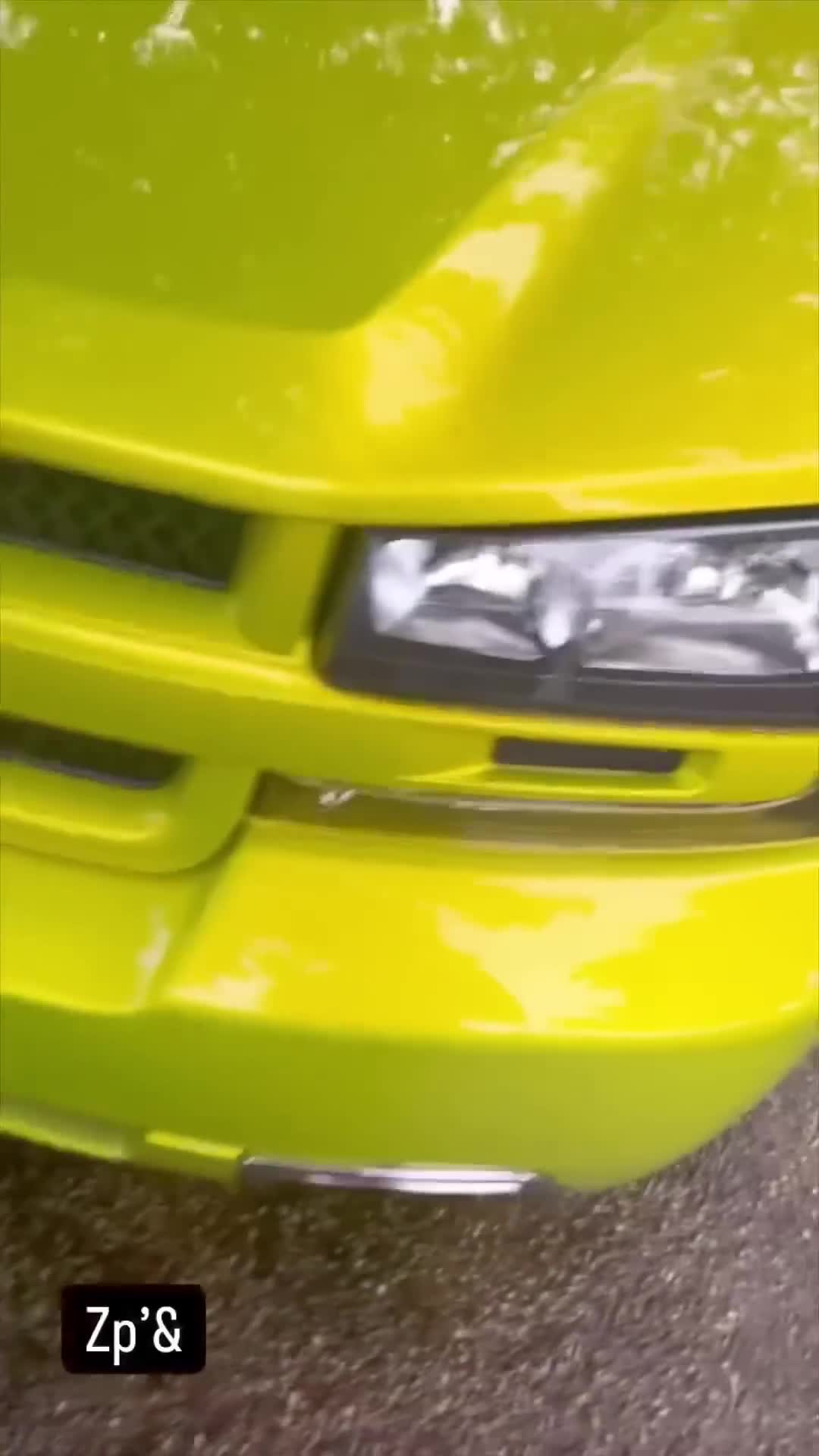 Candy lime gold Chevy Trailblazer on 26’s Forgiatos