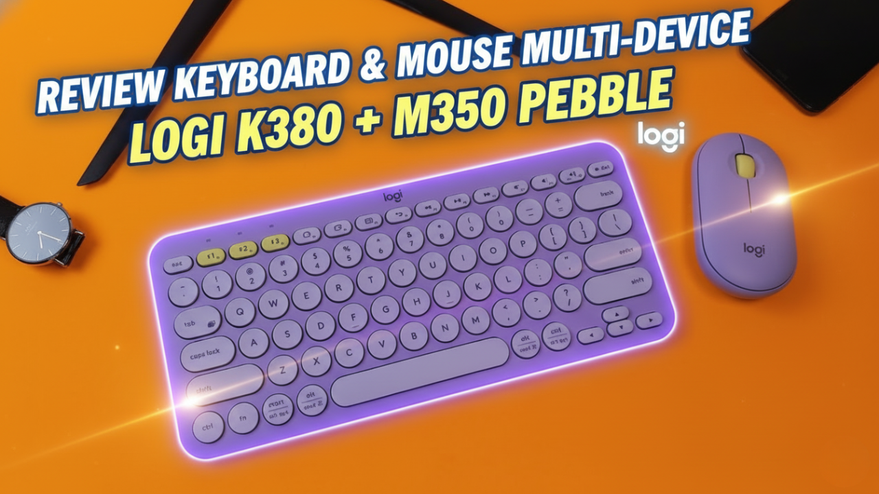 Review Keyboard & Mouse Multi-Device: Logi K380 + M350 Pebble