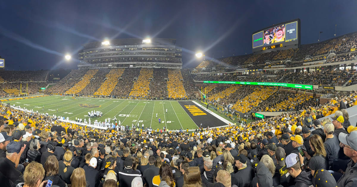 Iowa adds John Deere logo to Duke Slater Field
