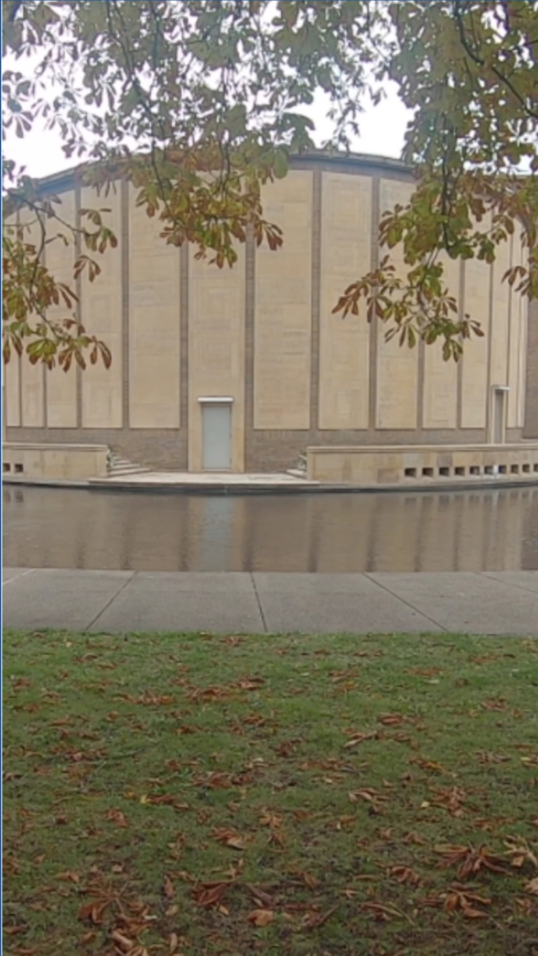 Kleinhans Music Hall's reflection pool has been refurbished